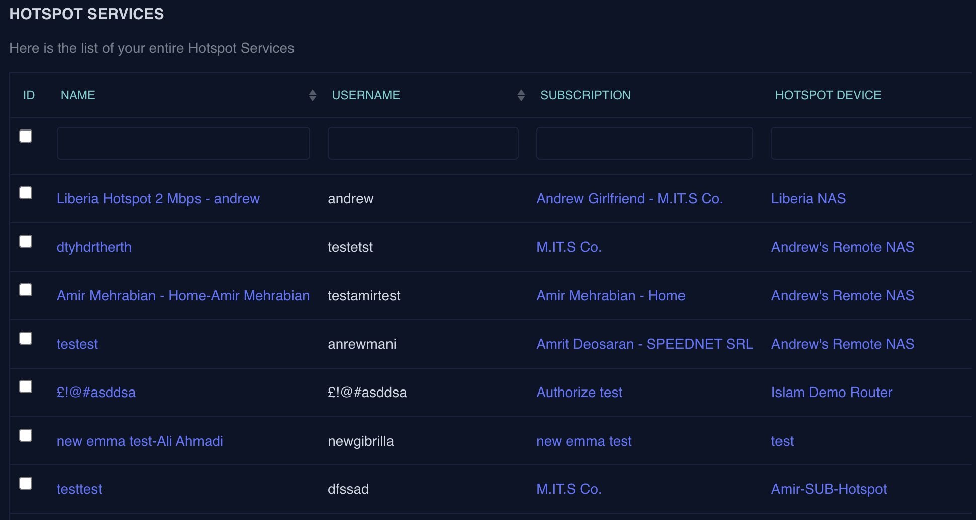 Hotspot Services – WISPGate Documentaion