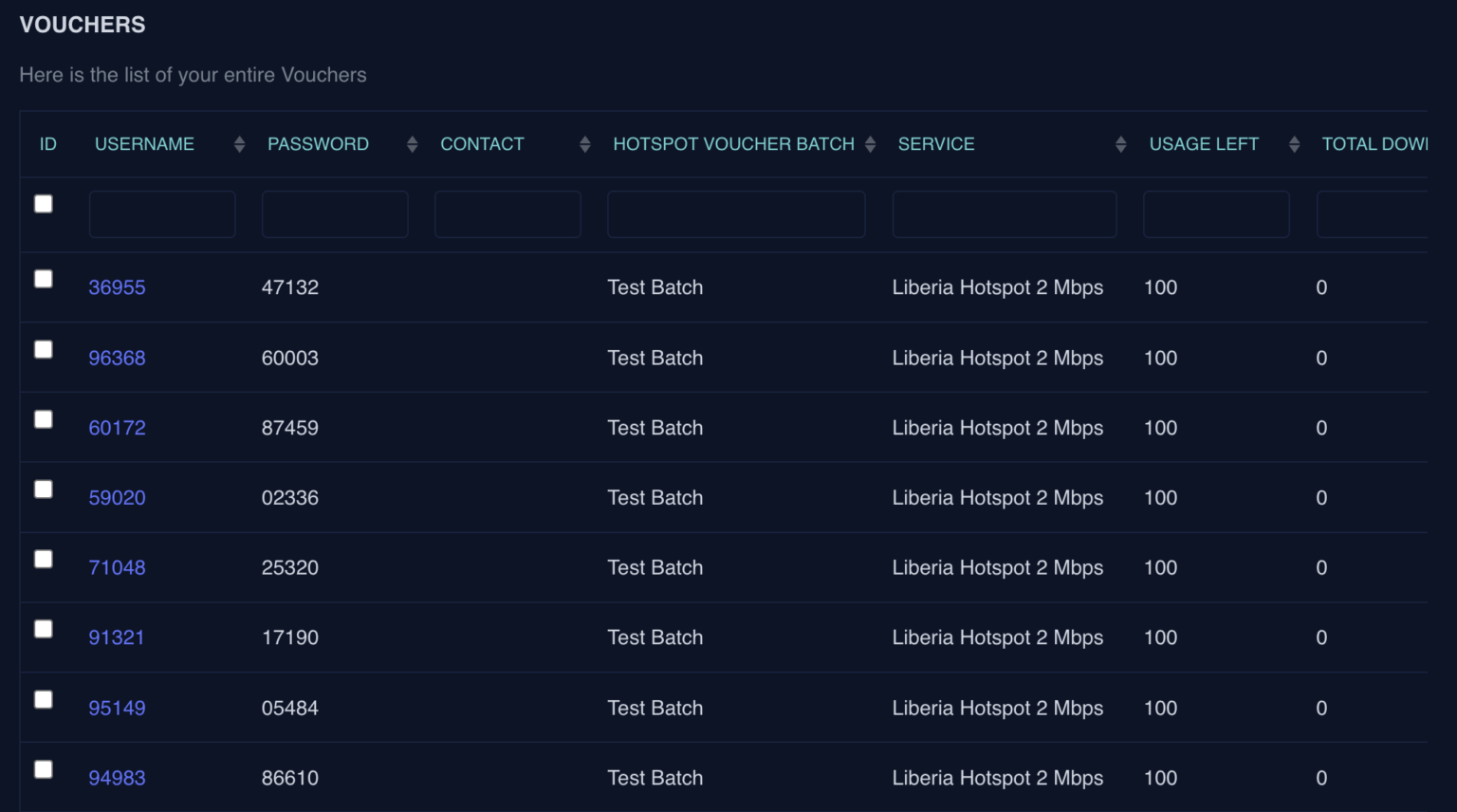 Hotspot Vouchers – WISPGate Documentaion