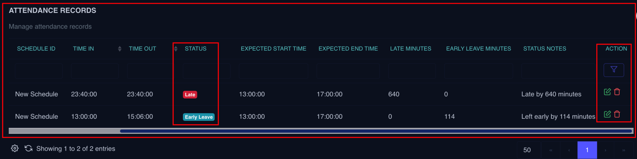 Attendance – WISPGate Documentaion